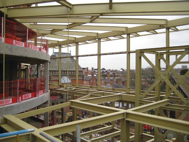 Steel structure at the heart of Bennetts’ Royal Shakespeare Theatre in ...
