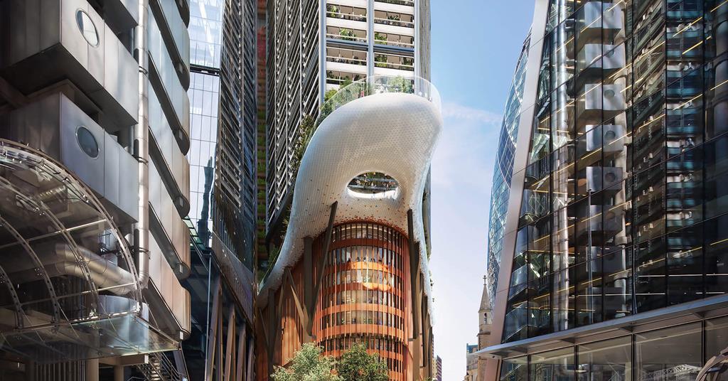 Eric Parry reveals first detailed images of revised 1 Undershaft | News | Building Design