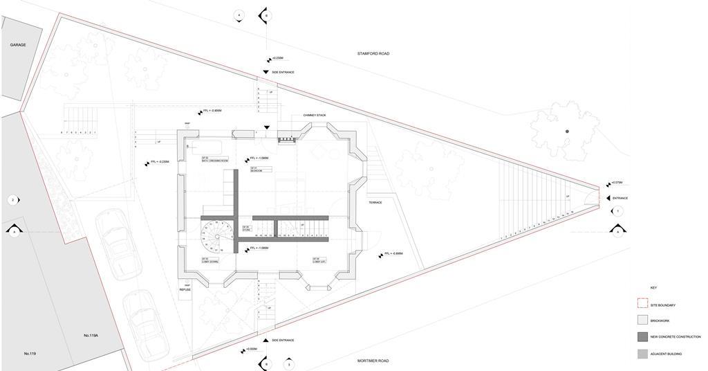 David Adjaye Dirty House Plan