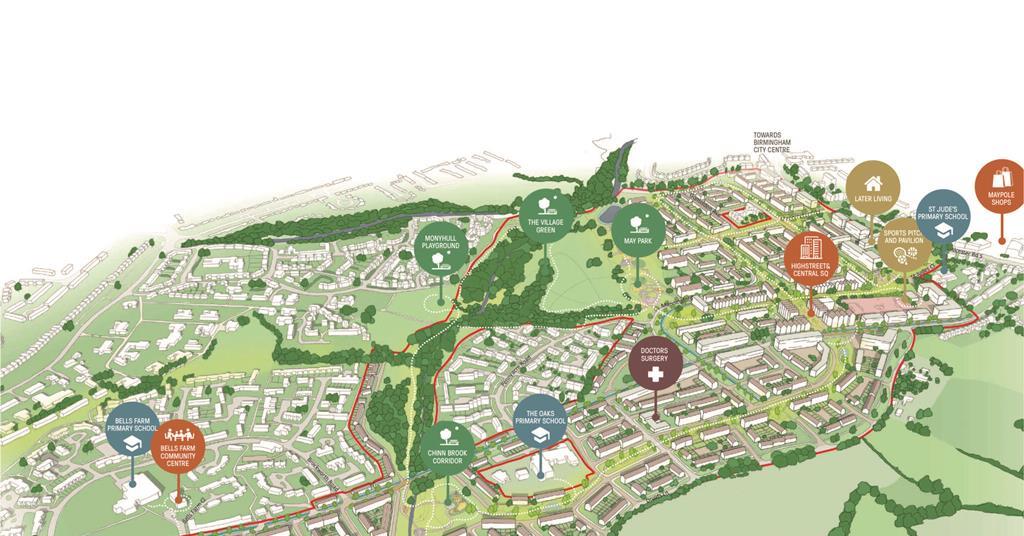 BM3’s 3,500-home Druids Heath regeneration masterplan approved | News ...