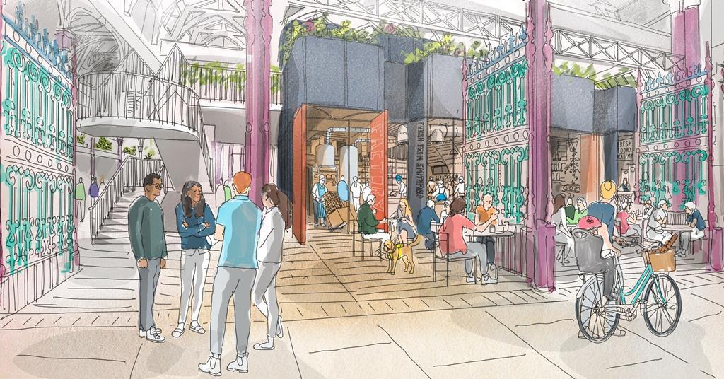 Plans unveiled for Studio Egret West's revamp of Smithfield meat market ...