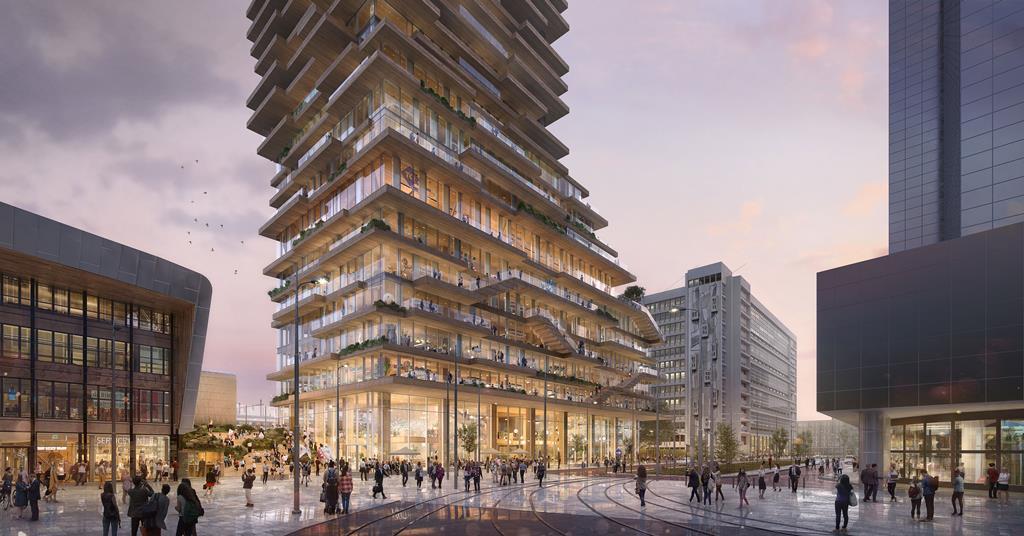PLP wins competition to design 140m timber tower | News | Building Design