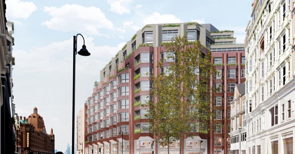 AHMM submits plans to redevelop modernist office block in Knightsbridge ...