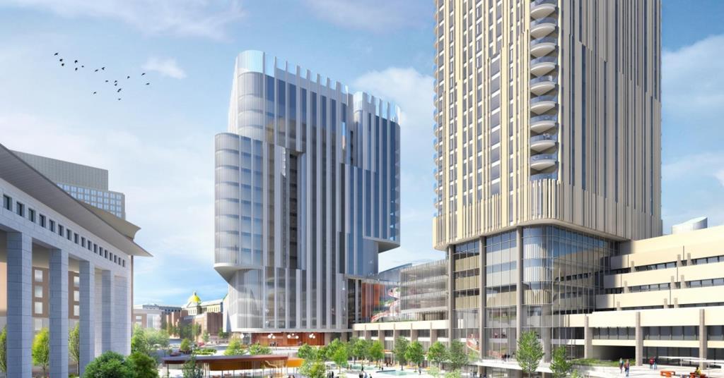Plans unveiled to build NBBJ-designed towers on top of Boston’s Hurley ...