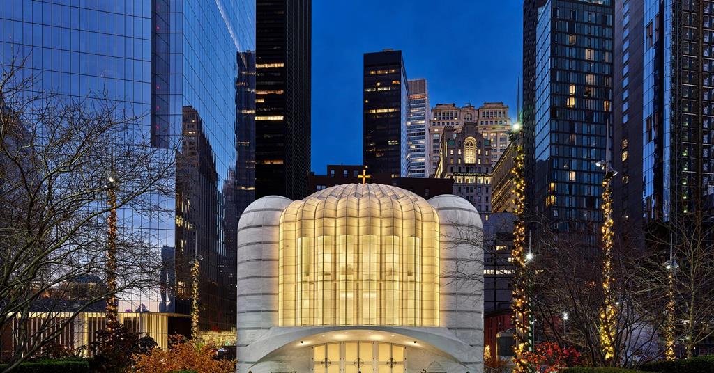 In pictures: Calatrava showcases Greek Orthodox church in New York ...