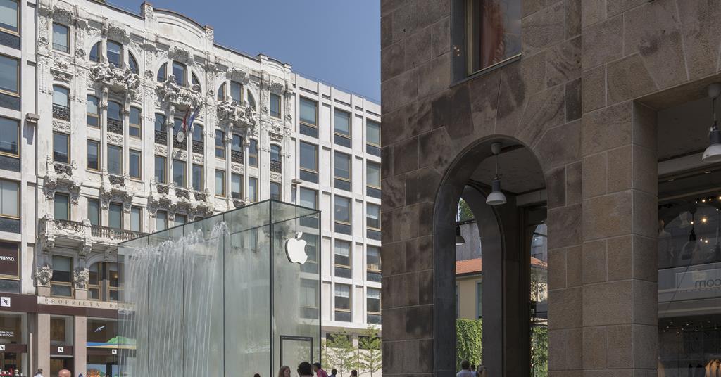 Foster makes a splash for Apple in Milan | News | Building Design