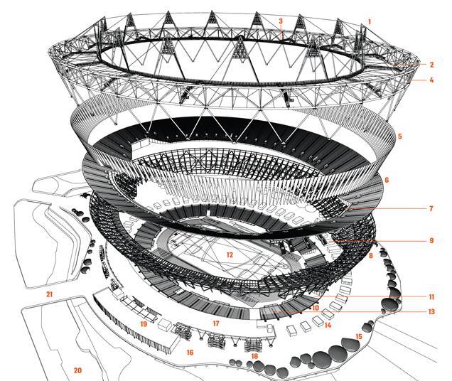 Steel structure of the London 2012 Olympic stadium | Technical ...