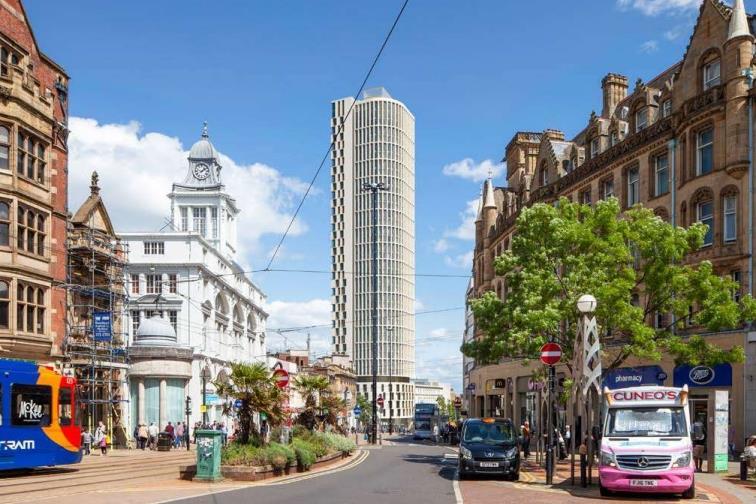 Green light for Hodder & Partners’ 40-storey Sheffield tower | News ...