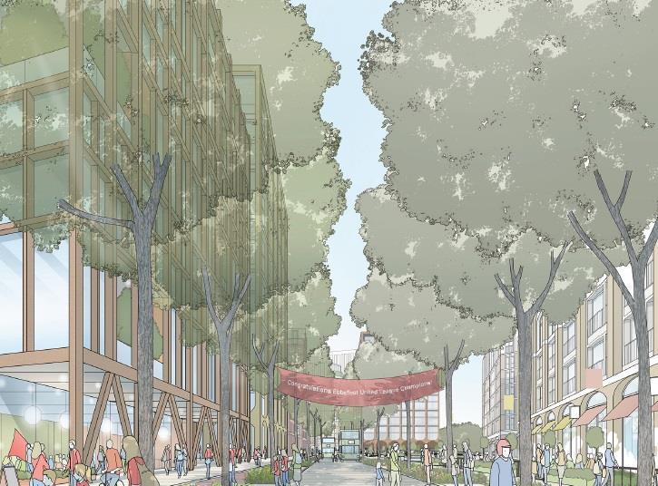 UN Studio masterplan approved for new stadium and 3,500 homes in Kent ...