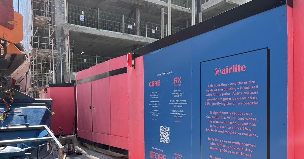 Breathe free: how titanium dioxide on construction hoardings could ...