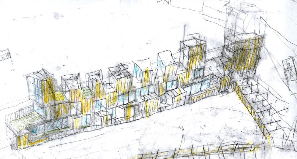 First Look: Peter Barber’s ziggurat homes form fourth side of Stepney ...