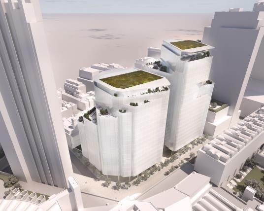 SOM working up plans for two-tower office scheme next to Barbican ...