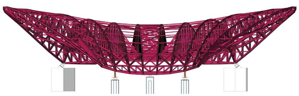 Steel structure of Zaha Hadid's Aquatics Centre | Technical | Building ...
