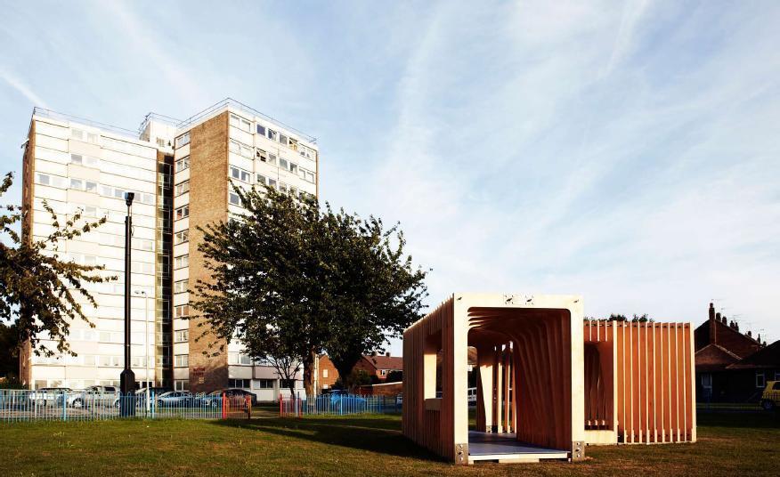 Architecture graduates create temporary timber installation | News ...