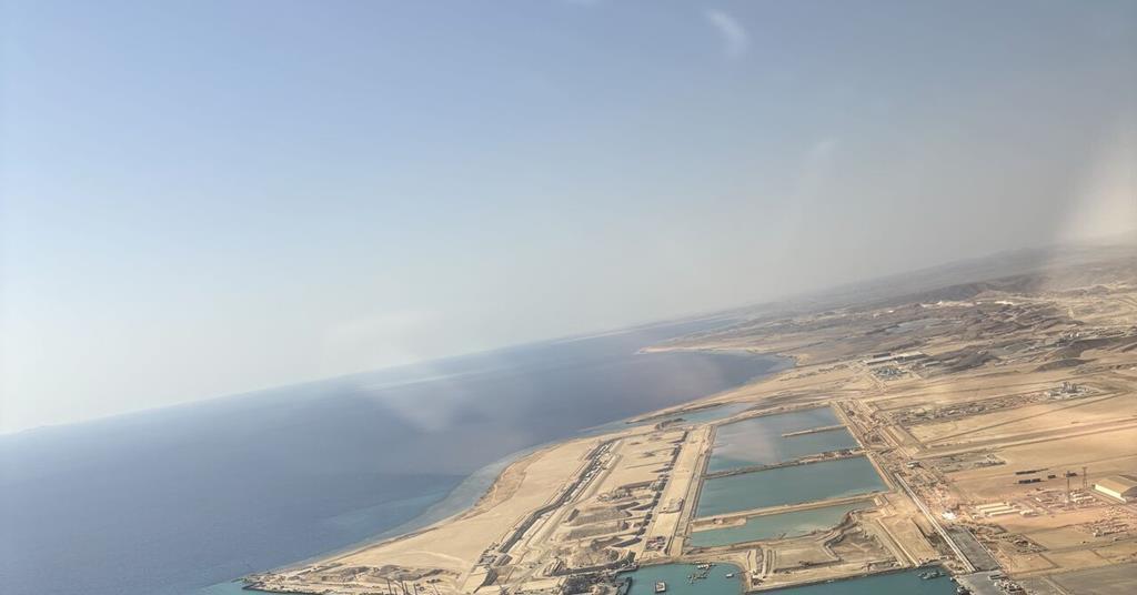 New pictures show construction of The Line from the air | News ...