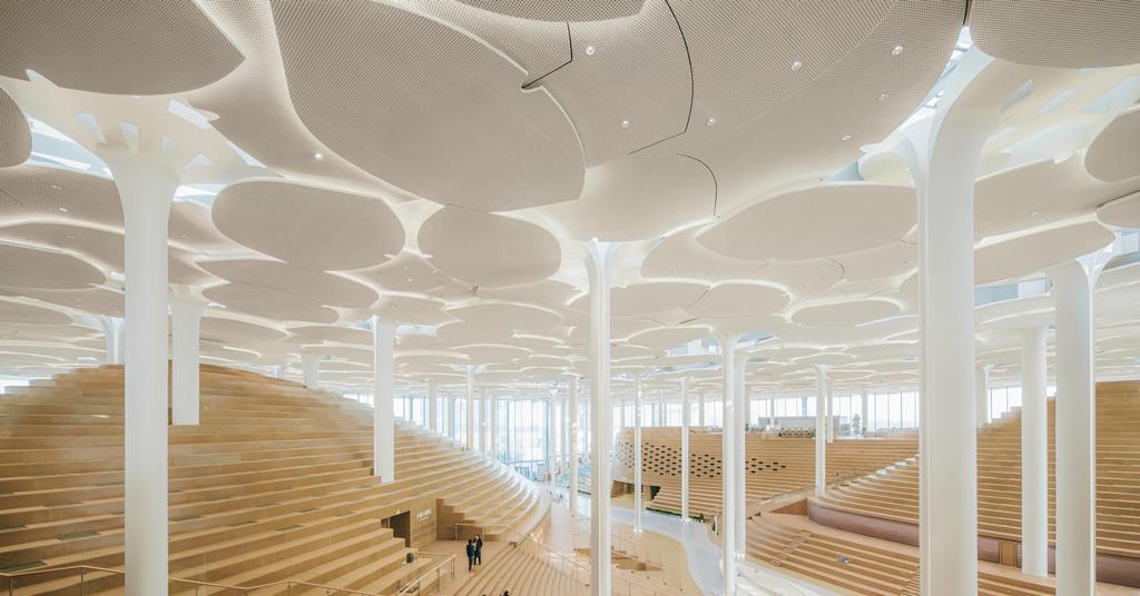 Snøhetta unveils Beijing library filled with ‘hills’ and topped by ...