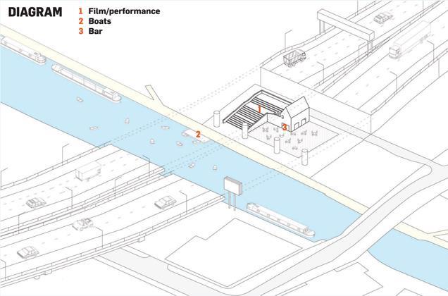 First look: Assemble constructs canalside folly beneath Hackney flyover ...