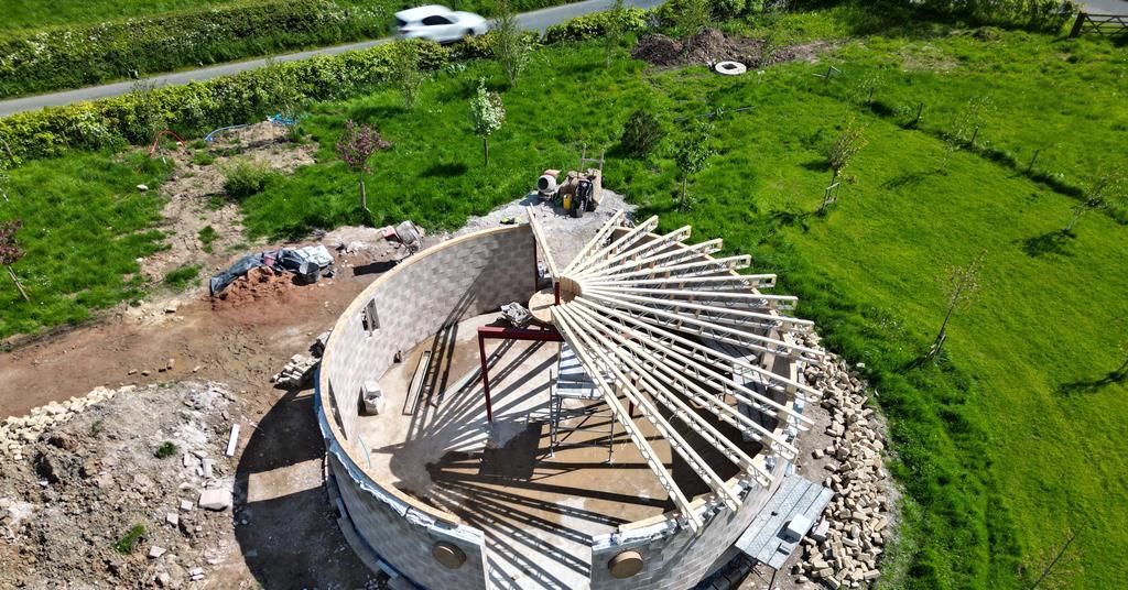 The Hobbit House: A unique circular roof held up with MiTek’s Posi ...