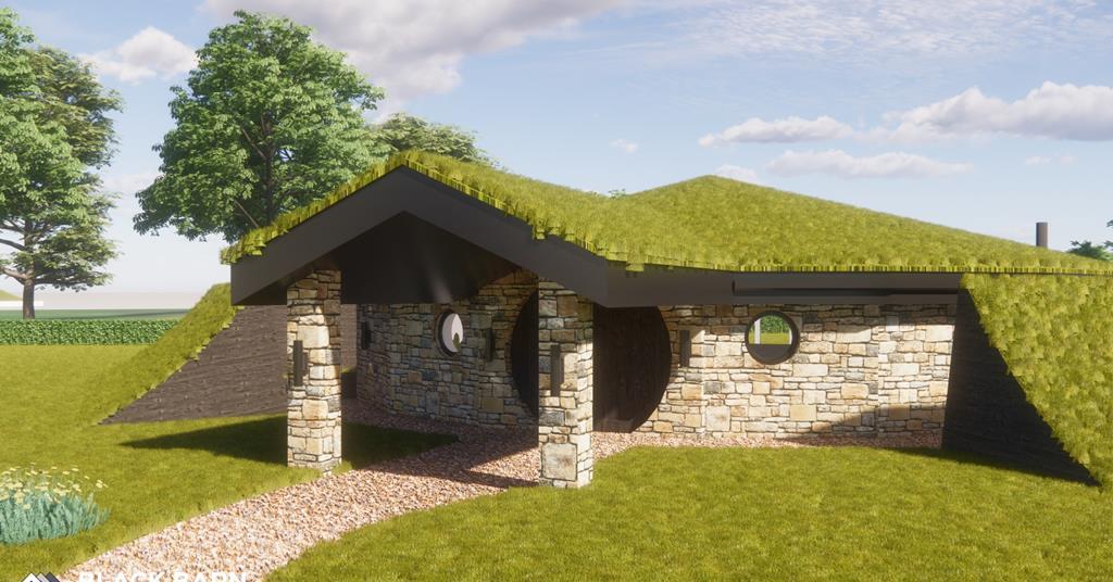 The Hobbit House: A unique circular roof held up with MiTek’s Posi ...