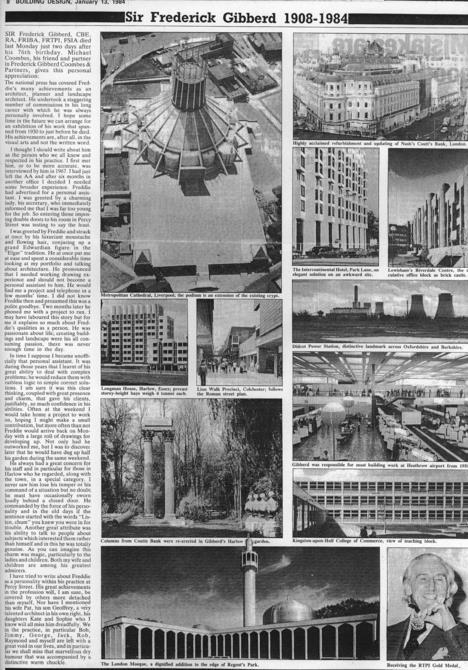 Sir Frederick Gibberd 1908-84 | Features | Building Design