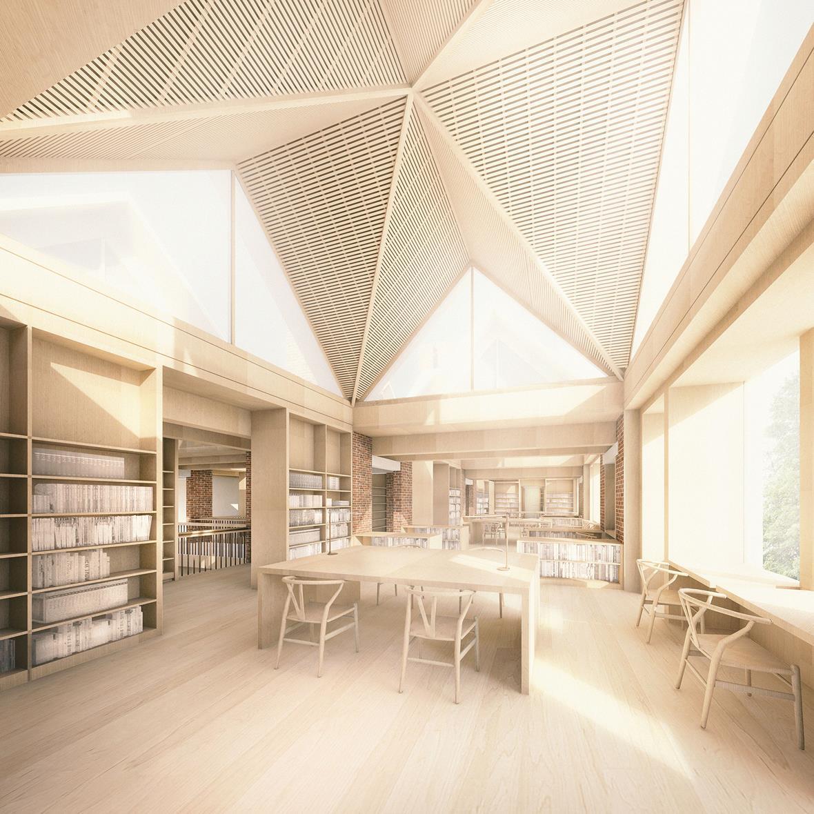 Work starts on Niall McLaughlin's Magdalene College library | News ...