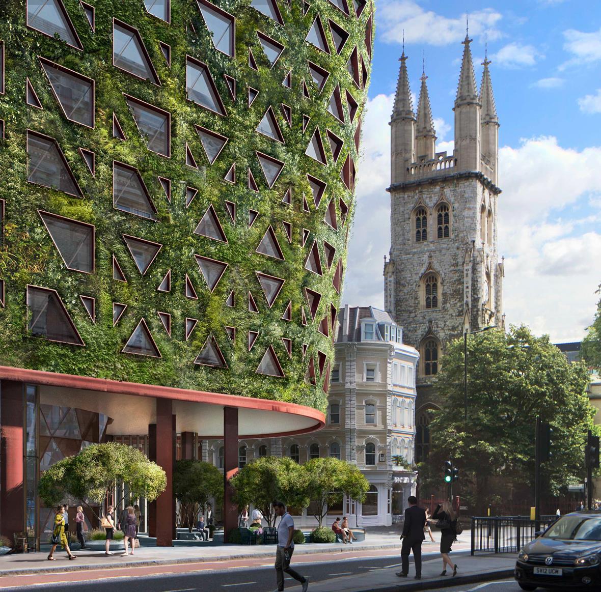 Sheppard Robson proposes Europe’s biggest green wall | News | Building ...