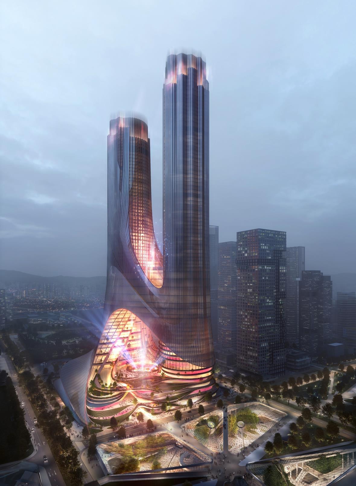 Zaha Hadid Architects wins competition to design twin Shenzhen towers ...