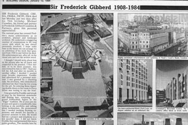 Sir Frederick Gibberd 1908-84 | Features | Building Design