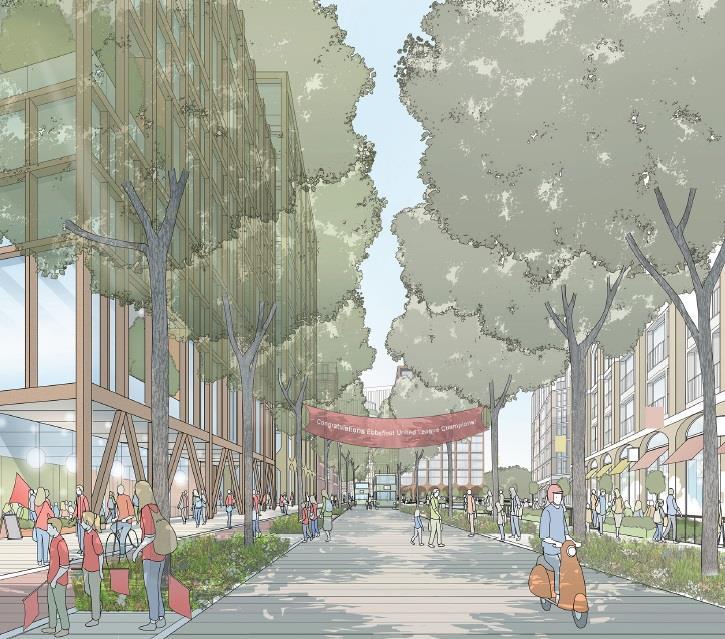 UN Studio masterplan approved for new stadium and 3,500 homes in Kent ...
