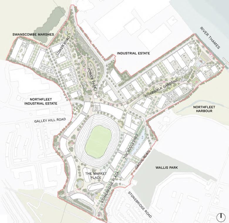UN Studio masterplan approved for new stadium and 3,500 homes in Kent ...