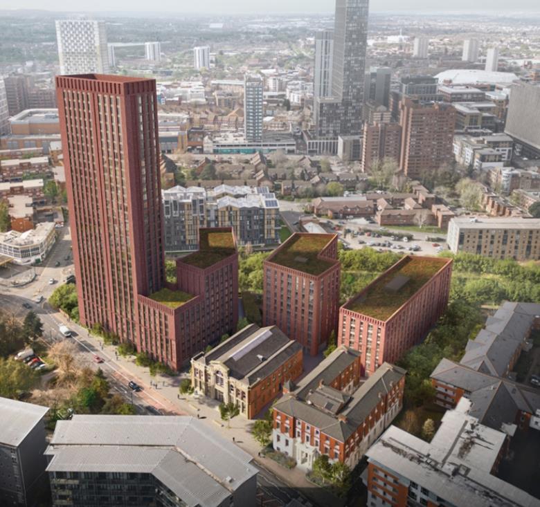 Chapman Taylor gets OK for 31-storey student resi scheme in Birmingham ...