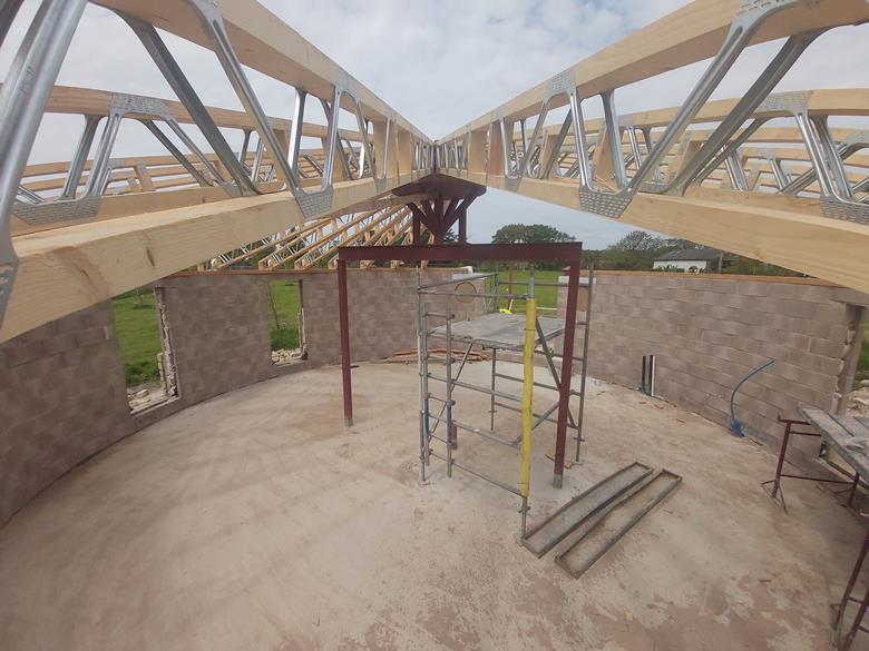 The Hobbit House: A unique circular roof held up with MiTek’s Posi ...